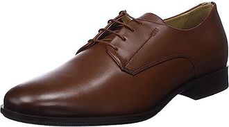 BOSS Hommes Colby Derb Chaussures Derby en Cuir avec Finitions emblématiques