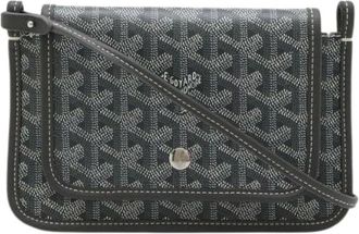 Goyard Pre-owned Plumet Coated Canvas 2way Wallet Bag - Femme - Pre-owned - Gris - Taille: ONE Size