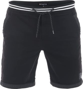 Riverso Herren Shorts RIVMichel Kurze Bermuda Hose Regular Fit Sommer Sport Strand Shorts Tunnelzug Taschen Baumwolle Schwarz XXL, Größe:XXL, Farbe:Black
