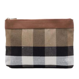Burberry Pre-owned Canvas Clutch - - Pre-owned - Damen - Braun - ONE SIZE