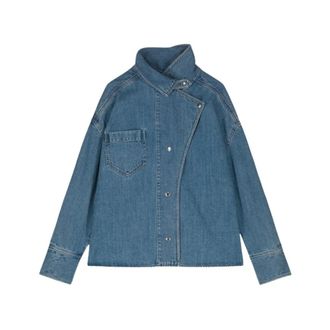 Margaux Lonnberg Elegantes Egan Hemd - - Jackets - Damen - Blau - 2XS