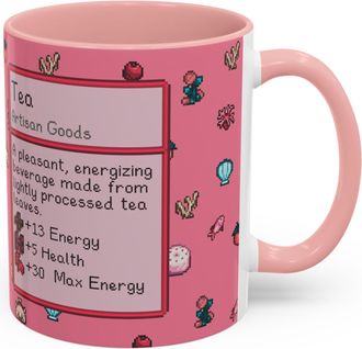 Generic Pink Stardew Valley Tasse, Standard-Tasse, Teetasse, Kaffeetasse, 325 ml, Premium-Qualit&auml;t, bedruckte Kaffeetasse, einzigartige Geschenkideen f&uuml;r Freu
