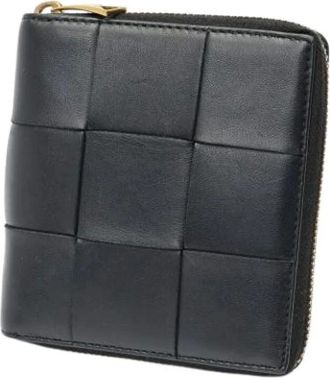Bottega Veneta unisex, Pre-owned, Noir, Taille: ONE Size Portefeuille en cuir Pre-owned