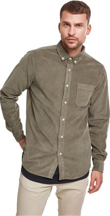 Urban Classics Herren Corduroy Shirt Hemd, Olive, 5XL Große Größen