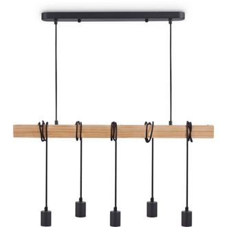 Paco Home Paco Home Suspension Lampe Suspendue Salon Salle &Agrave; Manger Cuisine Vintage E27 Noir, Suspension 5xE27