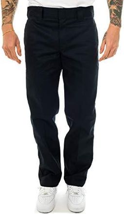 Dickies Slim Straight Work, Pantalon Homme, Bleu (Dark Navy), Taille Unique /L32 (Taille Fabricant: 36/32)