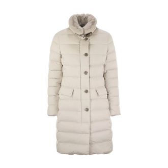 Moorer Femme, Manteaux, Beige, Taille: 40 FR Vetiver-S3 Jacket
