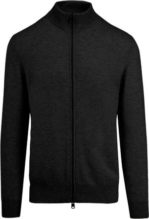 Bomboogie Homme, Pulls, Noir, Taille: XL Pull en laine m&eacute;rinos avec col montant et fermeture &eacute;clair