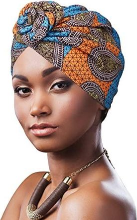 Dreshow Femmes Africaine Turban pré-noués Tresse Torsadée Bonnet Chimio Casquette de Perte de Cheveux Chapeau