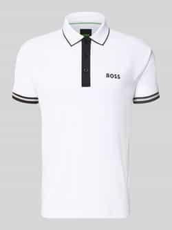 HUGO BOSS Regular Fit Poloshirts mit Kontrastdetails