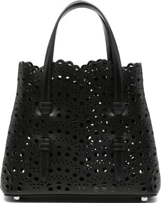 Alaia Mina 20 Bag In Perforated Vienne Calfskin