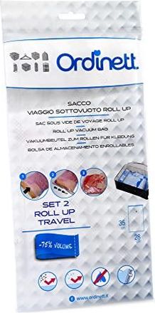 Ordinett Set mit 2 Vakuumbeuteln Roll Up Travel, Kunststoff