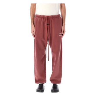 Fear of God Homme, Pantalons, Rouge, Taille: XS Pantalon de survêtement en molleton