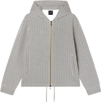 A|X Armani Exchange Homme, Sweatshirts et sweats &agrave; capuche, Brun, Taille: XS Sweat &agrave; capuche zipp&eacute;