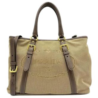 Prada Pre-owned Vintage Tote Bag - - Pre-owned - Damen - Beige - ONE SIZE