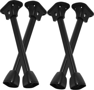 Valiclud 4 Stück Teiliges Klappbare Eisen möbelfüße Stabile Tischbeine Faltbare Beine für Esstisch Schreibtisch Beistelltisch Einfache Montage Platzsparend Rob