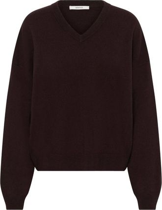 Gestuz Femme, Pulls, Brun, Taille: 36 FR Pull col en V Alpha