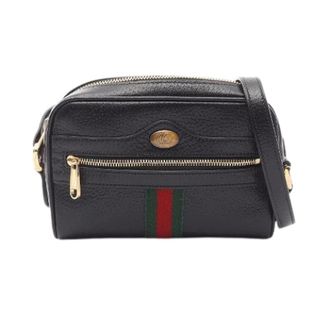 Gucci Pre-owned Ophidia Leder Schultertasche - - Pre-owned - Damen - Schwarzk - ONE SIZE