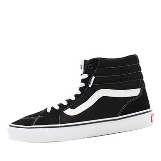 Vans Herren Filmore Hi Sneaker, Suede Canvas Black White, 42.5 EU