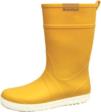 Bockstiegel Damen Gummistiefel Silke halbhoher Regenstiefel, Farbe:gelb/wei&szlig;, Gr&ouml;&szlig;e:43 EU