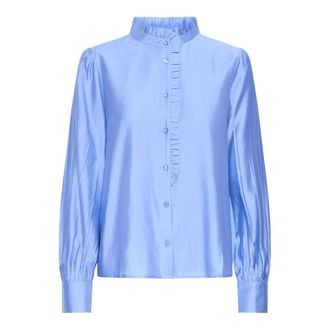 Ichi Ihkarlani SH Bluser - - Blouses & Shirts - Damen - Blau - 2XL