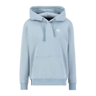 Alpha Industries Alpha Industries Basic Hoody Small Logo Kapuzensweat f&uuml;r Herren Greyblue