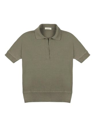 Zanone T-Shirt mit Kragen - Grün