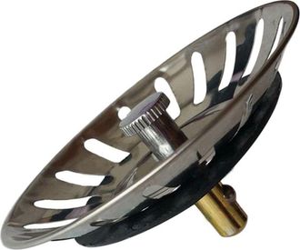 Generic Abflusssieb für die Küchenspüle, Edelstahl, Badewannen-Waschbecken-Stopfen, Lochfilter, langlebige Spülbeckenabdeckung - Silber, kreative und exquisit