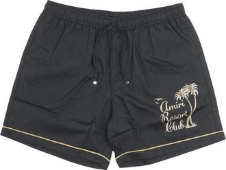 Amiri Homme, Maillots de bain, Noir, Taille: W30 Embroidered Short
