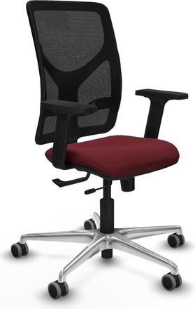 Piqueras y Crespo B&uuml;rostuhl mit 2D-Armlehnen, h&ouml;henverstellbare Lendenwirbelst&uuml;tze, ausgestattet mit Syncro/Traslack und Schneideschaum, mit Rollen von 65 mm, Parkett, 