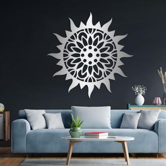 Generic Schwarzes Wandbild aus Metall mit Sonnenstrahlmotiv, Wanddekoration aus Metall f&uuml;r Wohnzimmer, Schlafzimmer, Terrasse, Moderne Skulptur mit Sonnenstra