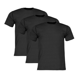 Fruit Of The Loom Heavy Cotton Tee Shirt 3er-Pack Herren, Schwarz (Black), XXL