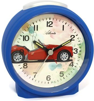 Atlanta Mocassin Kinderwecker Jungen Blau Auto Rennwagen - 1981-5
