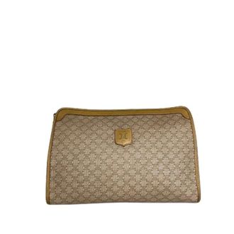 Celine Pochette Triomphe Vintage Pre-owned - Femme - Pre-owned - Beige - Taille: ONE Size