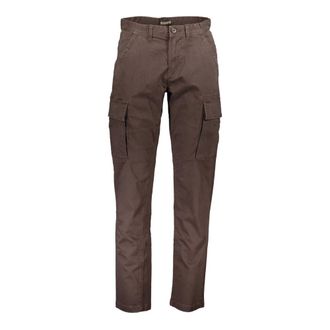 Napapijri Homme, Pantalons, Brun, Taille: W30 Pantalon Homme Marron 4 Poches Zip