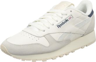 Reebok Unisex Classic Leather V1 Sneaker, Kreide Stuckrahmen blau F23, 38.5 EU
