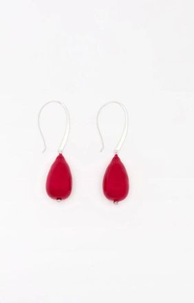 Plan C Plan C, Femme, Accessoires, Rouge, Taille: ONE Size Paper Pearl Earrings