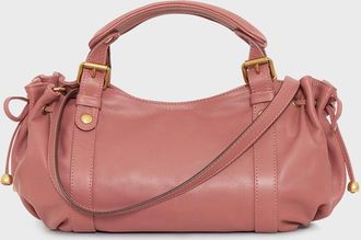 Gerard Darel Mini sac &agrave; main en cuir - 12H - Rose