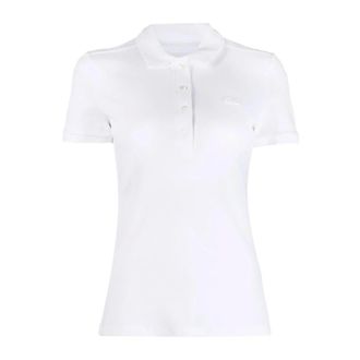 Lacoste Femme, Tops, Blanc, Taille: 50 FR L.12.D Polo Slim Fit Stretch en Mini Piqu&eacute;