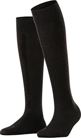 Falke Sensitive Berlin W KH laine coton non-comprimantes 1 paire, Chaussettes longues Femme, Noir (Black 3000) nouveau - écologique, 39-42