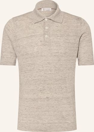 Brunello Cucinelli Brunello Cucinelli Strick-Poloshirt Regular Fit beige