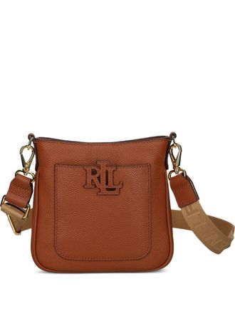 Lauren Ralph Lauren Umh&auml;ngetasche mit Logo - Braun