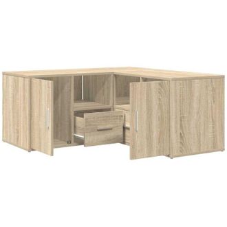 vidaXL Vidaxl - Armoire dangle ch&ecirc;ne sonoma 160x40x45 cm - Bois ding&eacute;nierie - 2 modes dassemblage - Capacit&eacute; de charge 90 kg