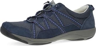 Dansko Harlyn Baskets légères pour femme - Dessus en cuir et nylon résistant aux taches et soutien de la voûte plantaire dans un style flexible, bleu marine,