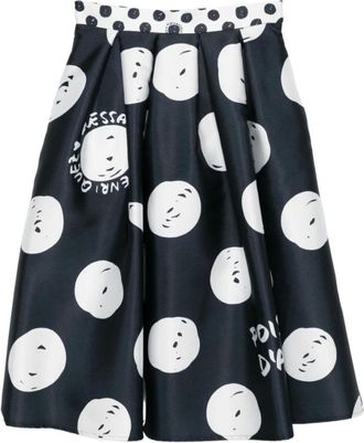 Alessandro Enriquez Femme, Jupes, Noir, Taille: 36 FR Gonna a Pois