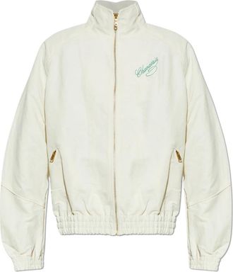 Willy Chavarria Homme, Vestes, Beige, Taille: S Jacket With Embroidered Logo