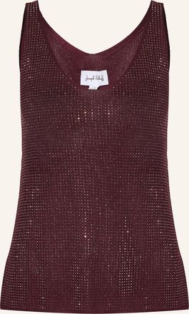 Joseph Ribkoff Stricktop Mit Schmucksteinen lila