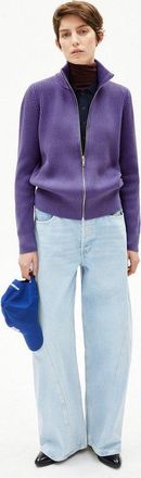 Armedangels Cardigan REBECCAA GMT DYE Strickjacke aus Bio-Baumwolle (Mock-Ausschnitt, Regular Fit)