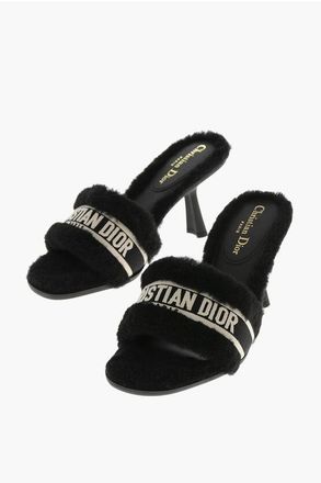 Dior Kunstpelz Sandalen DWAY Mit Frontlogo 9cm Gr&ouml;&szlig;e 40