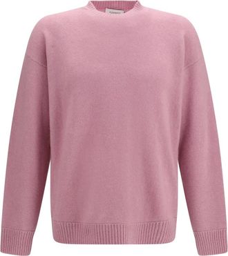 Laneus Pull en cachemire et soie &agrave; col rond - Homme - Pulls - Rose - Taille: XL